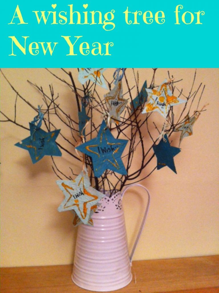 A Wishing Tree Craft Activity for New Year - a lovely nature craft
