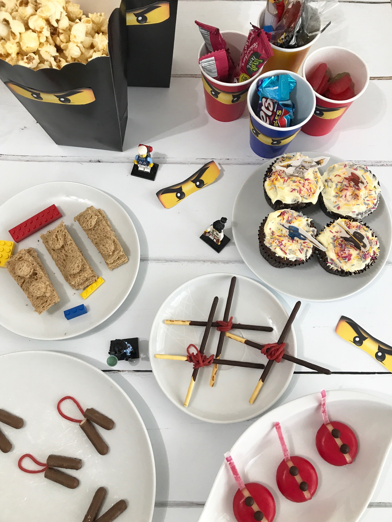 DIY Lego Ninjago Party Ideas - including Lego Ninjago party bags